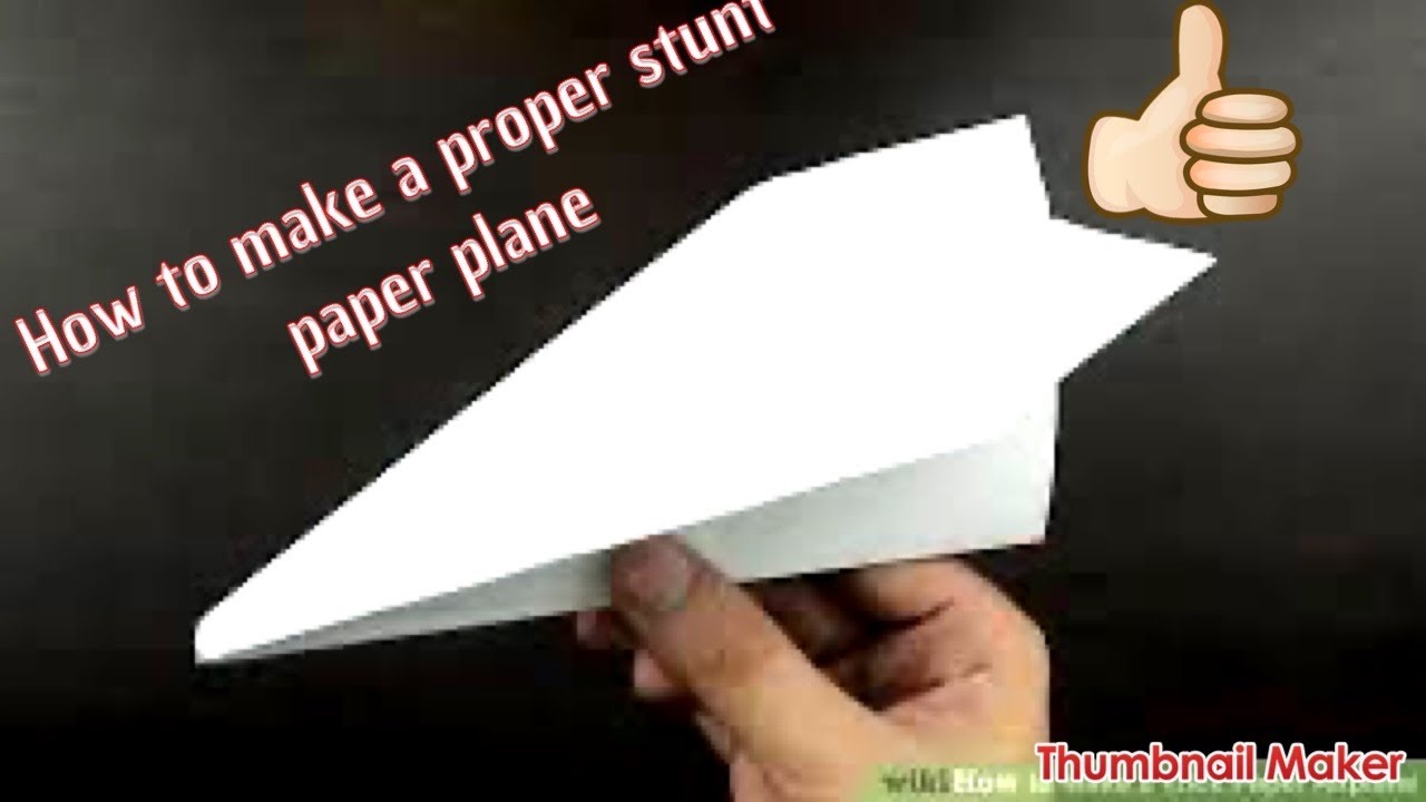 Stunt Paper Plane Tutorial Easy Paper Planes stunt-paper-plane-tutorial-easy-paper-planes