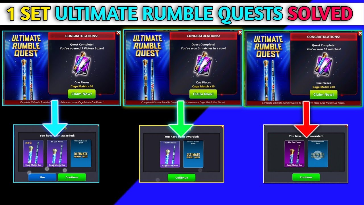 1 SET Ultimate Rumble Quests Solved 🔥| How To Solve Ultimate Rumble ...