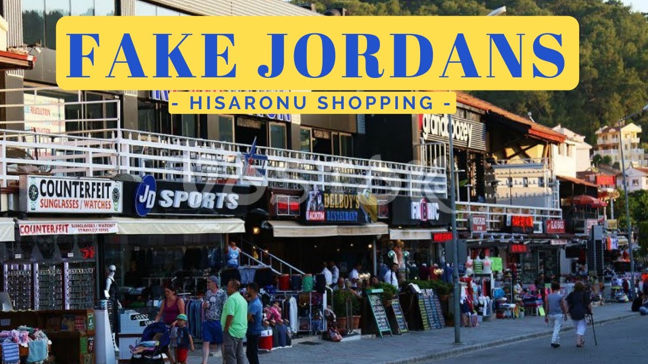 FAKE TRAINER SHOPPING IN HISARONU TURKEY - YouTube