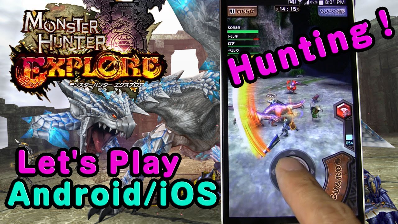 Let's Play Monster Hunter Explore on SmartPhone Android iOS - YouTube