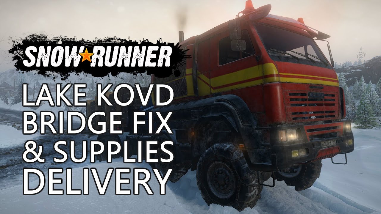 SnowRunner #43 - Lake Kovd Bridge Fix And Supplied Delivery - Xbox One ...