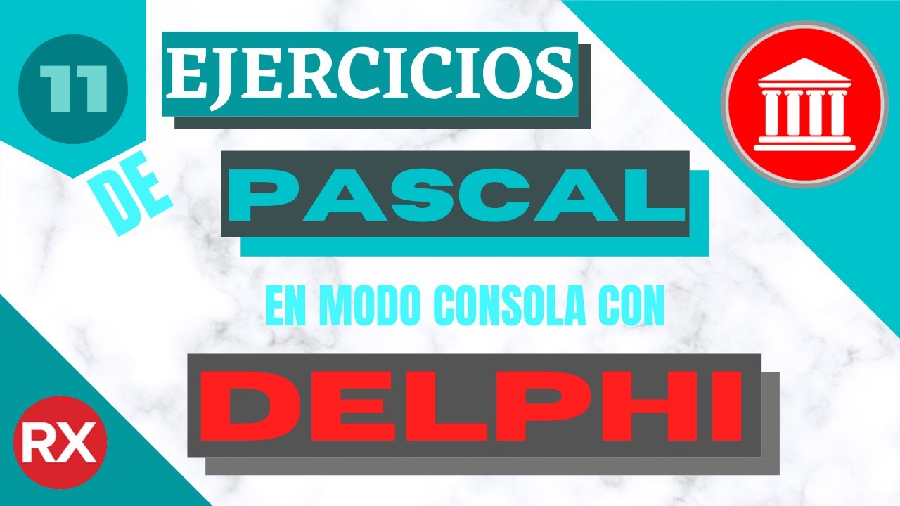 Ejercicios resueltos en Pascal - YouTube