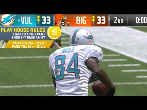 MADDEN HOUSE RULES! INSANE 12 Point TOUCHDOWNS LIGHT UP THE SCOREBOARD ...