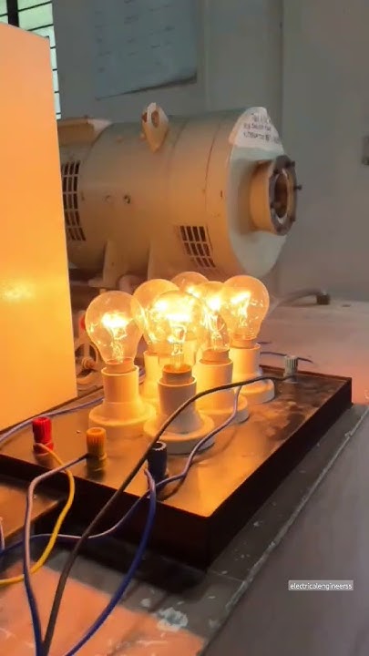 synchronised using dark lamp method | synchronising of alternaters #electrical #bulb #generator ...