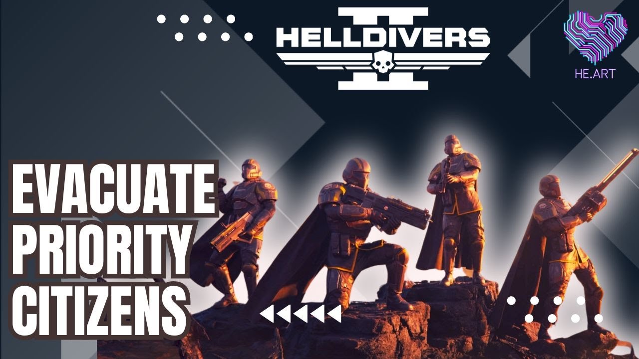 Helldivers 2 Evacuate Priority Citizens - YouTube