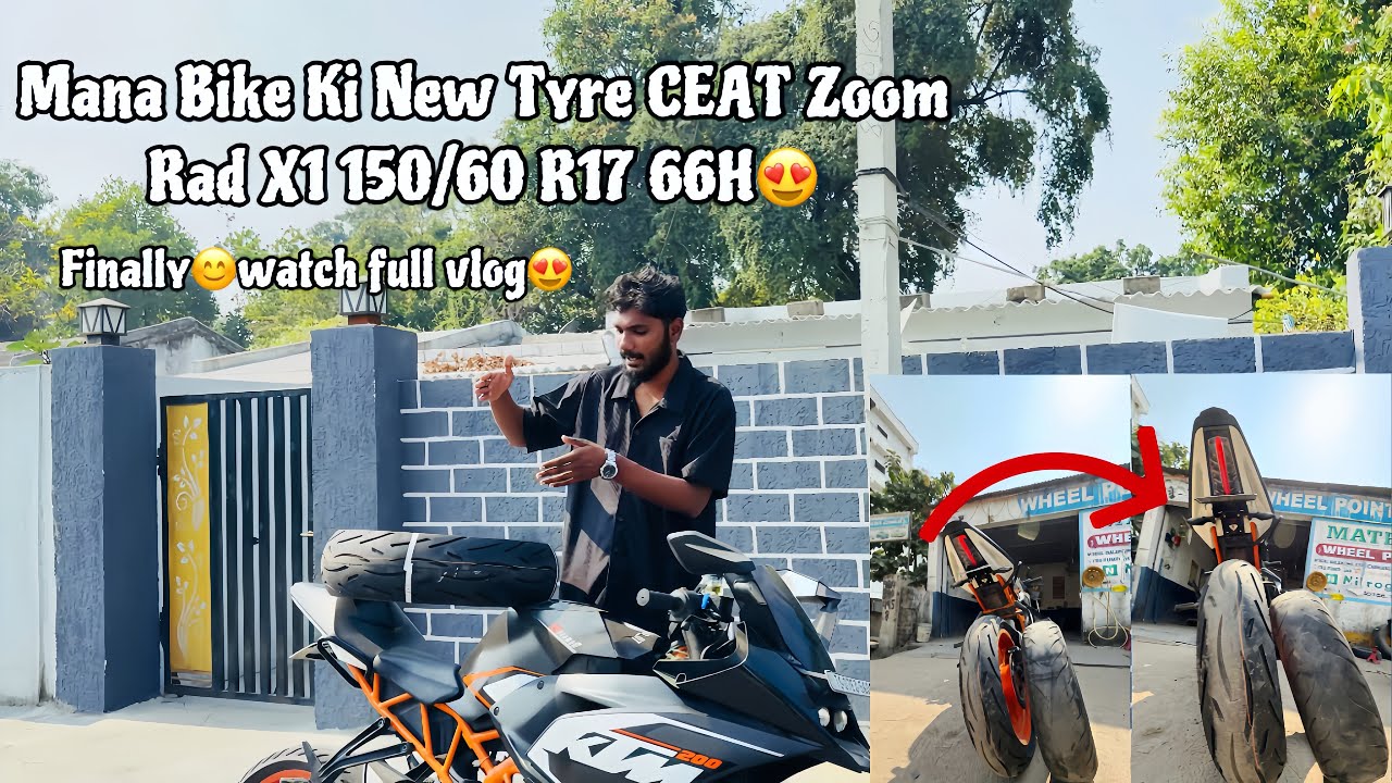 Mana Bike ki new CEAT Zoom Rad X1 150/60 R17 66Hwatch Full Vlog 😍[neemo ...