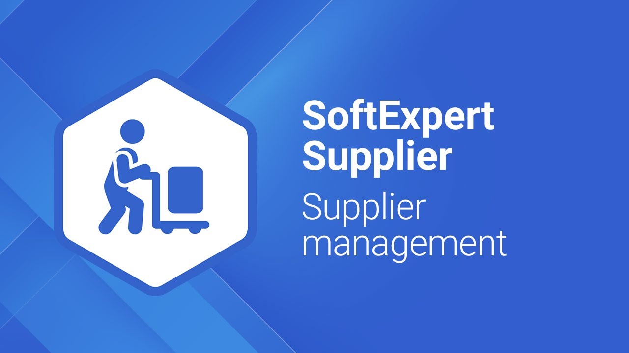 Supplier management | SoftExpert Supplier - YouTube