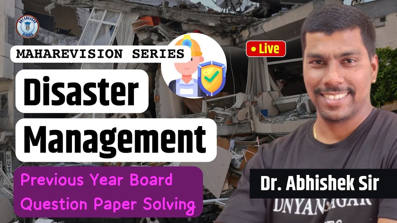 DISASTER MANAGEMENT | Important Question | MAHAREVISION | Class 10th ...
