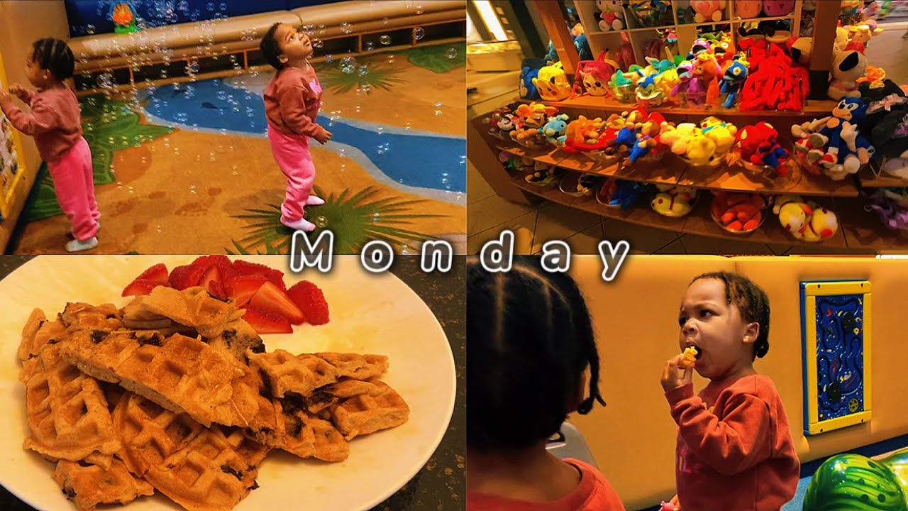 What we did on Monday: 🧇WAFFLES for breakfast, 🍟FRIES at the Mall, and ...