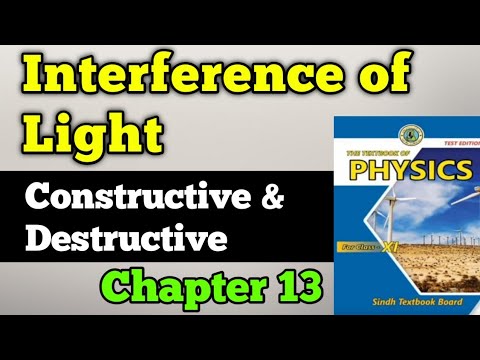 Interference of light unit 13 physical optics class 11 New physics book | constructive ...