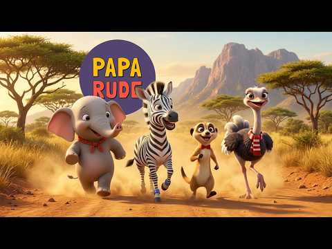 Afrika’ya Gidelim! 🌍 Çocuklar İçin Hayvan Şarkıları | Paparude