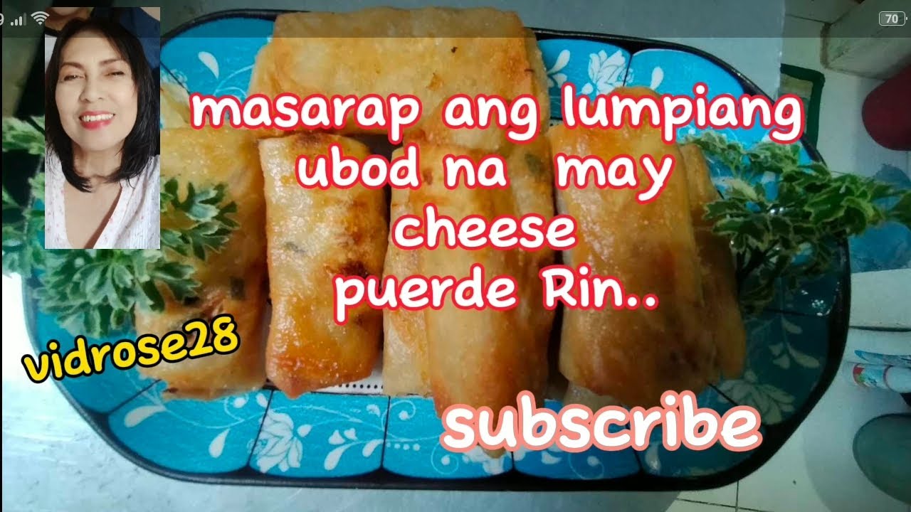 Masarap ang lumpiang ubod na may cheese ..umm puede rin.. - YouTube