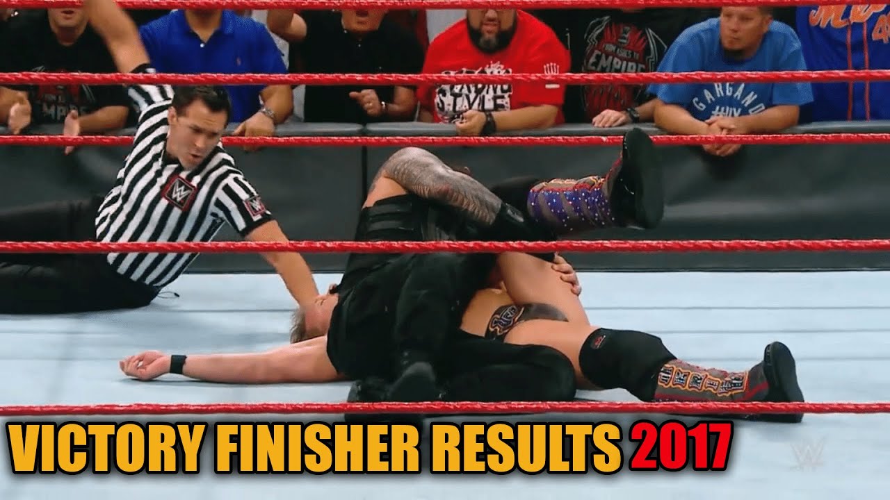 WWE 2017 Victory Finishers Results Highlights - YouTube