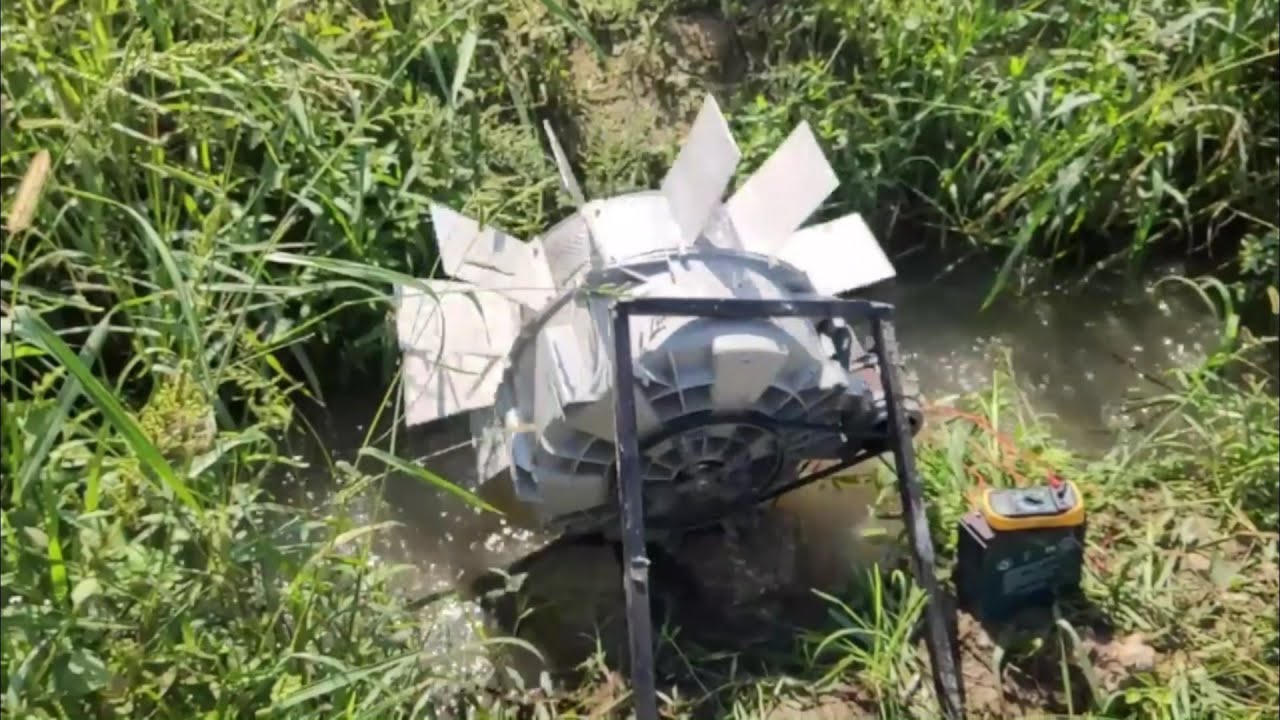 Generating electricity with a washing machine , how to , diy , simple ...