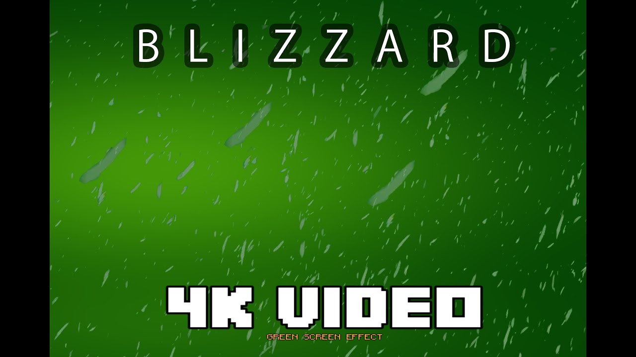Blizzard | Green Screen Blizzard | Snow Fall Green Screen |4K Snow Fall ...