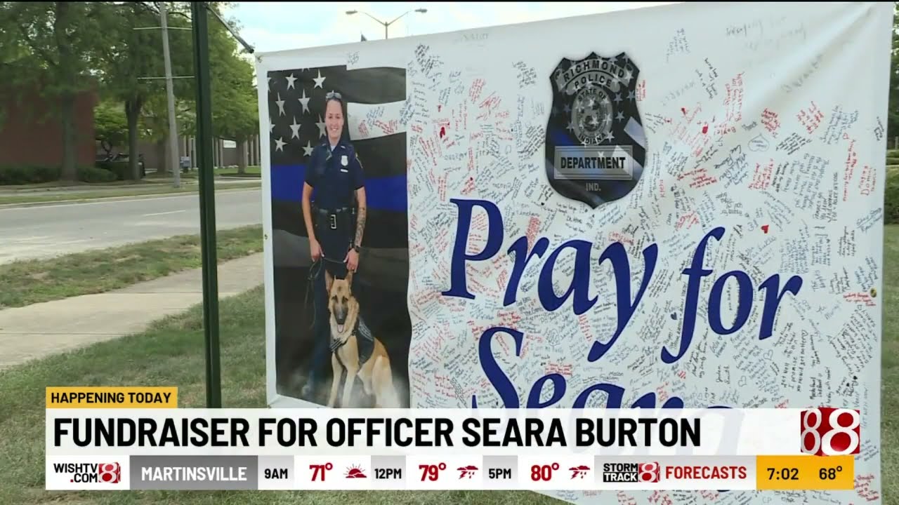 Fundraiser for Richmond, Indiana, police officer Seara Burton - YouTube