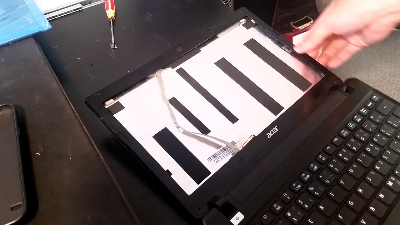 Laptop screen replacement / How to replace laptop screen Acer Aspire ...