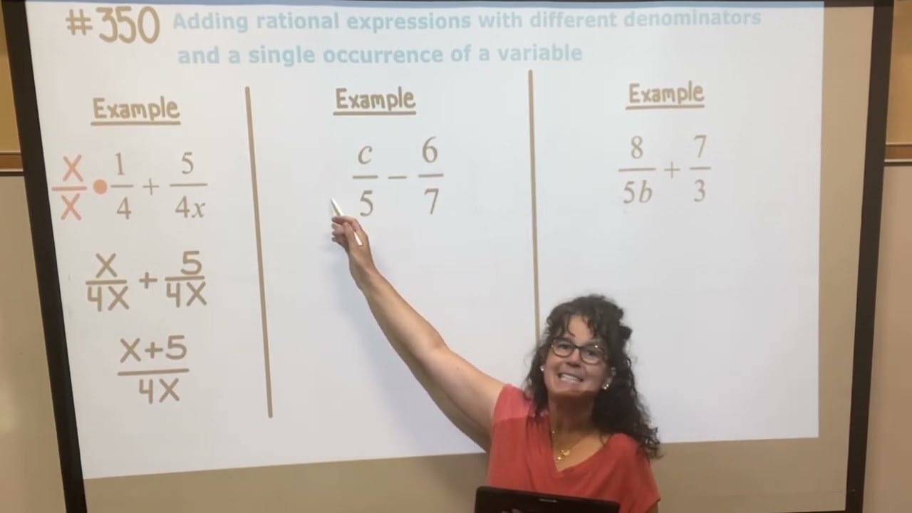Adding Rational Expressions With Different Denominators And A Single Adding Rational Expressions With Different Denominators And A Single