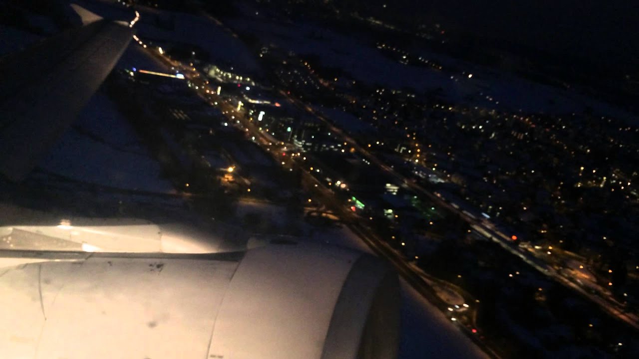 Onboard Night Take-Off and Climb-Out at Zurich on Swiss Airbus A320 ...