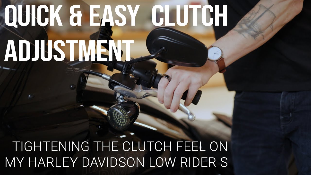 Quick and Easy Harley Clutch Adjustment on My Low Rider S - YouTube