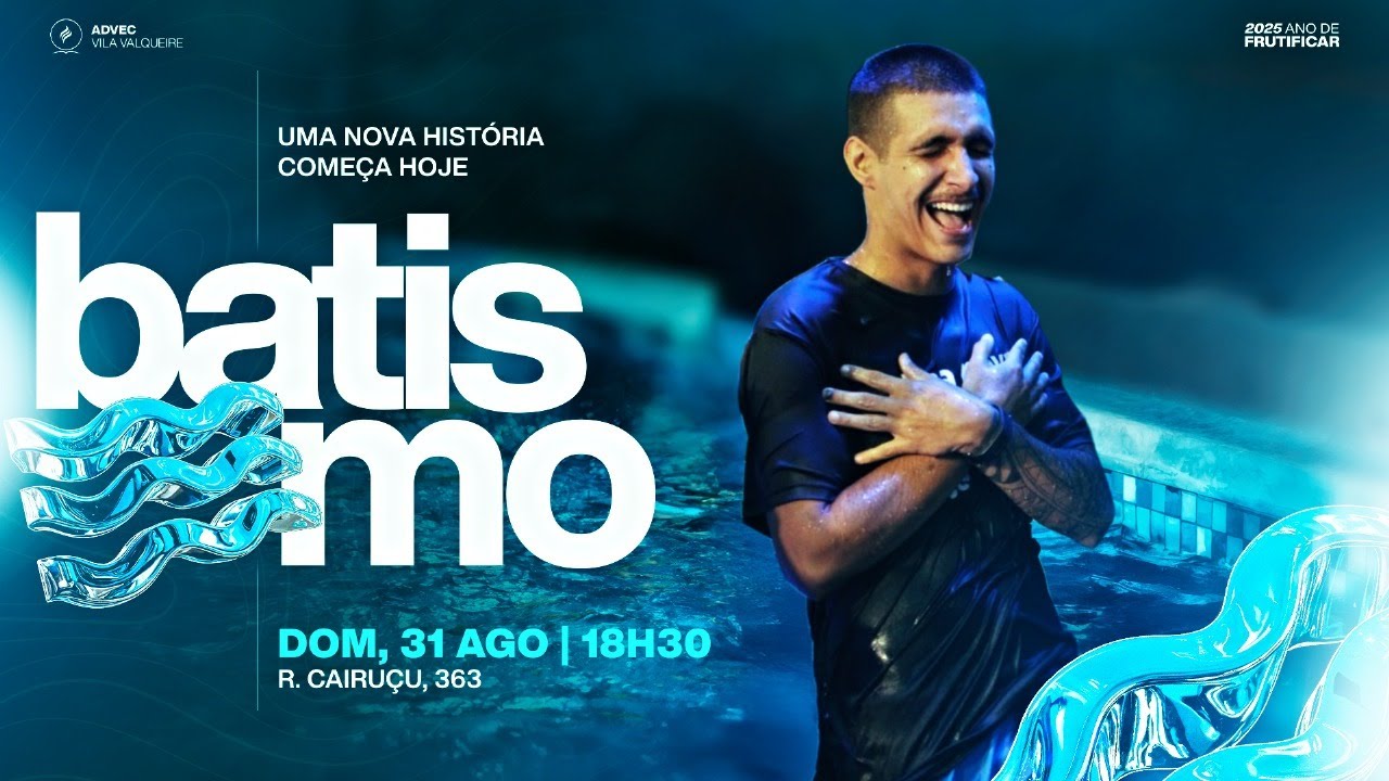 BATISMO NAS ÁGUAS | Pr. Edilson Torres | 31/08/25 - YouTube