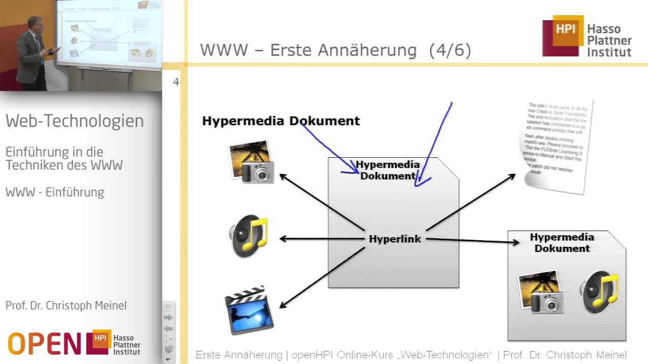 openHPI Kurs "Web-Technologien", Woche 1, Kapitel 1 - WWW-Einführung - YouTube