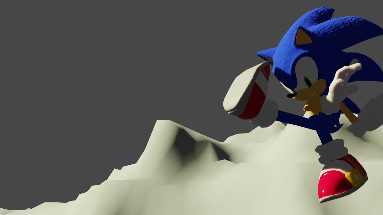 Sonic Jog/Pose Animation - YouTube