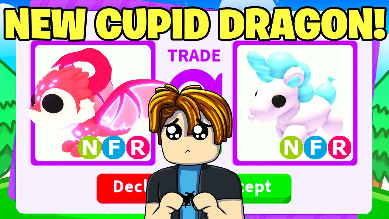 Trading New NEON CUPID DRAGON (Valentines Update) - YouTube