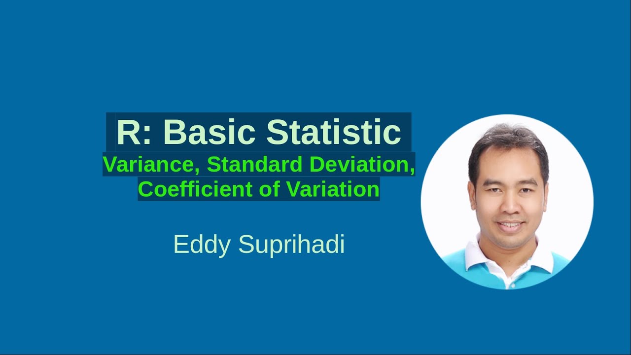 R Variance Standard Deviation Coefficient Of Variation Youtube