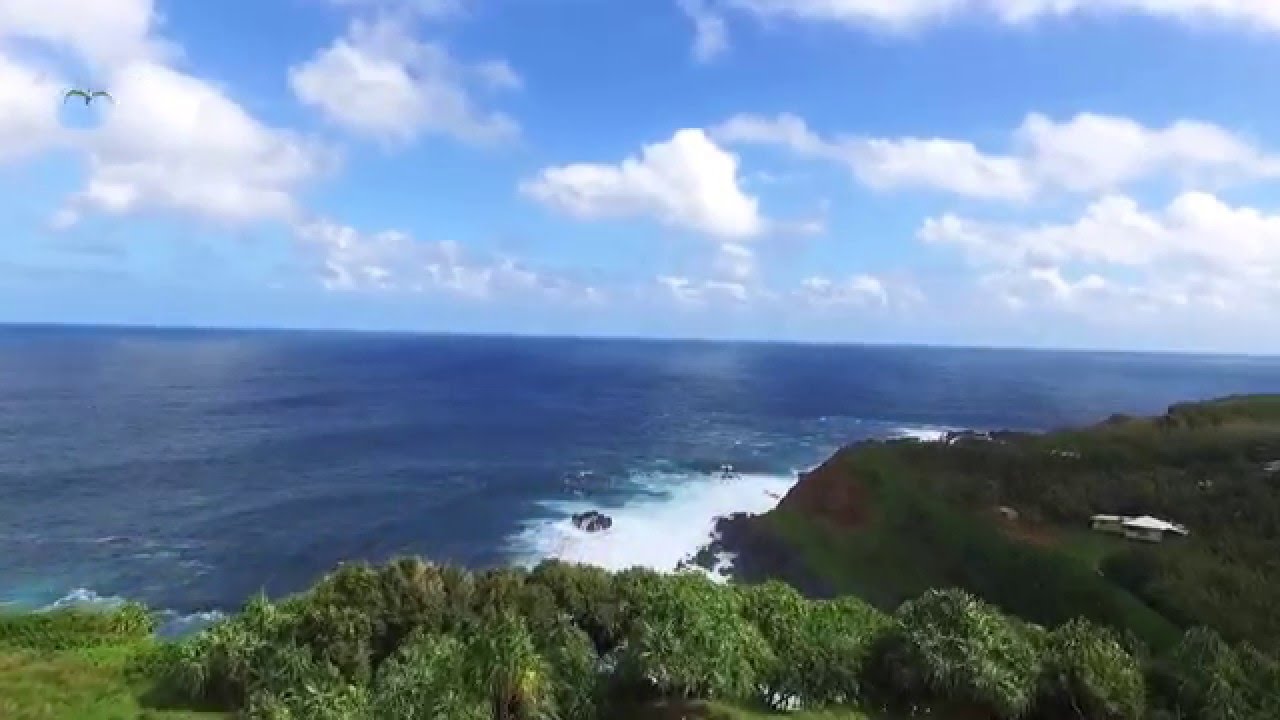 Fly over 460 Hoolawa Rd, Haiku Maui HI 96708 - oceanfront land - YouTube