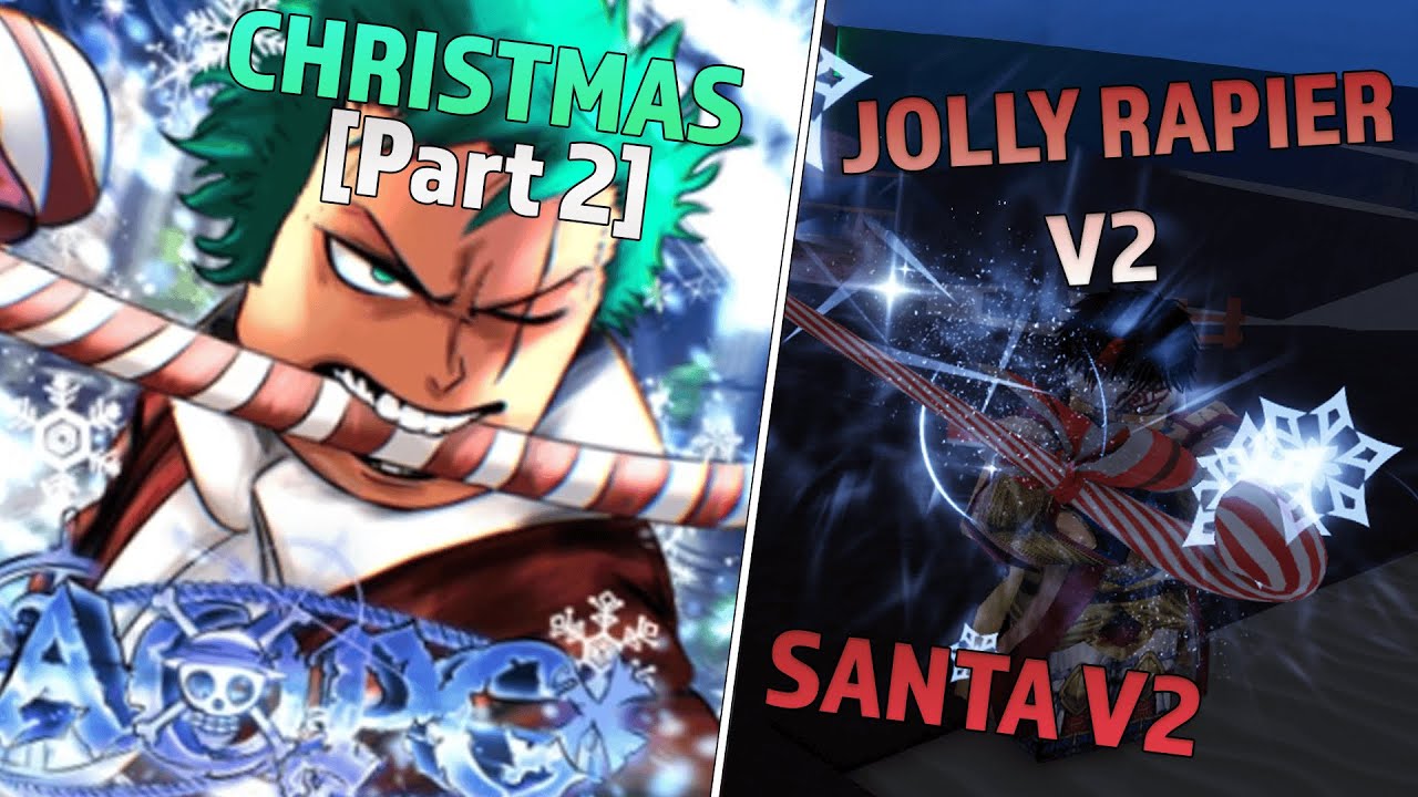 How to get The New Santa V2 race and Jolly Rapier V2 Gun in AOPG ...