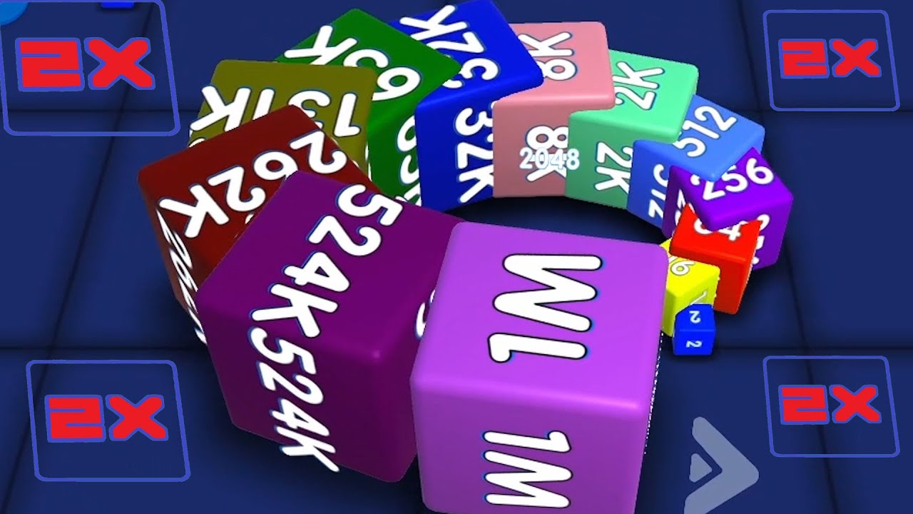 Cube 2048.io Game 🎲 A NEW GAME 🎲 CUBES SNAKE 2048.io Gameplay - YouTube