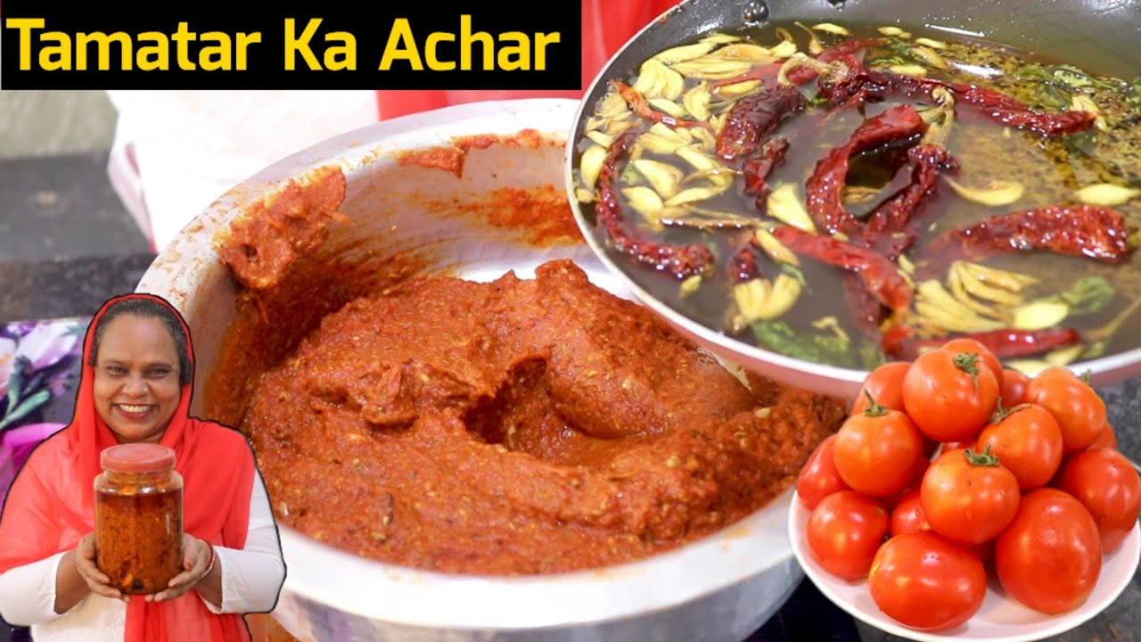 Tamatar Ka Achar | Instant Tomato Pickle | Quick And Easy Tomato Pickle ...