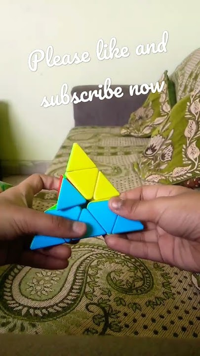 How to make Checkerbord pattern on pyraminx cube - YouTube