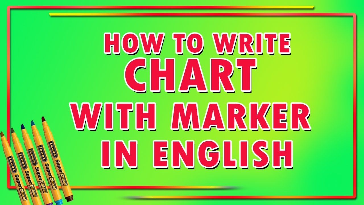 how to write english in chart with marker pen/writing english alphabets ...