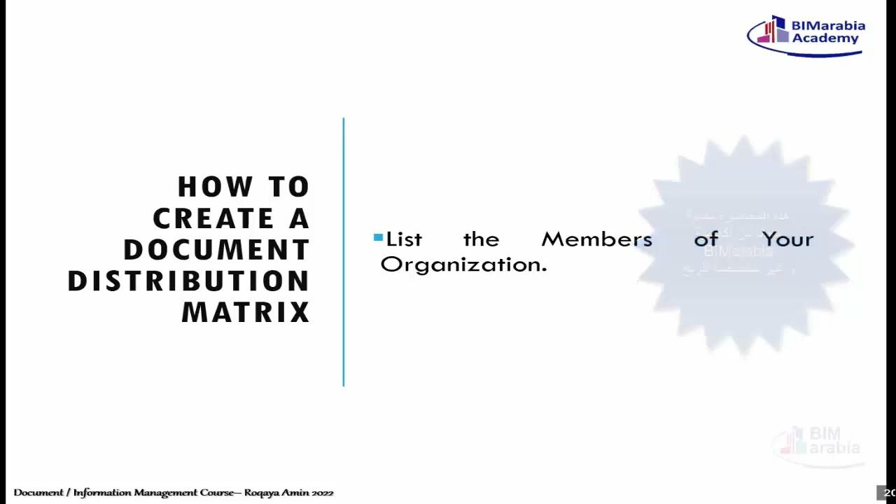 07 04 How to create Document Distribution Matrix - YouTube