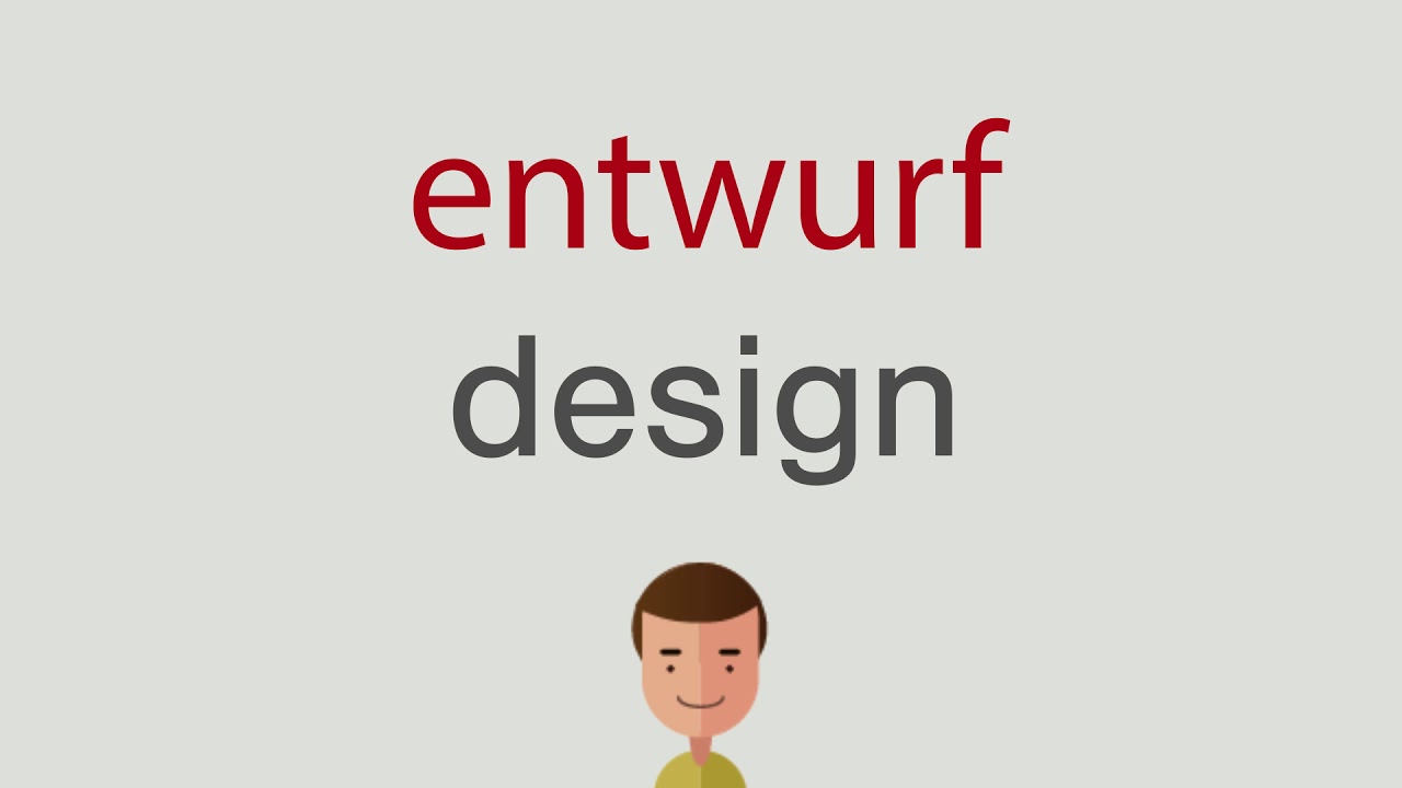 Wie heißt entwurf auf englisch - YouTube