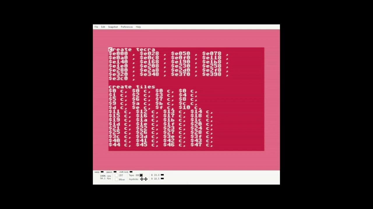 C64 Zezito in The Glittering caves WIP - forth programming - YouTube