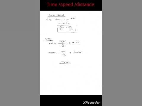 Time/speed/distance formula for competitive exams maths - YouTube