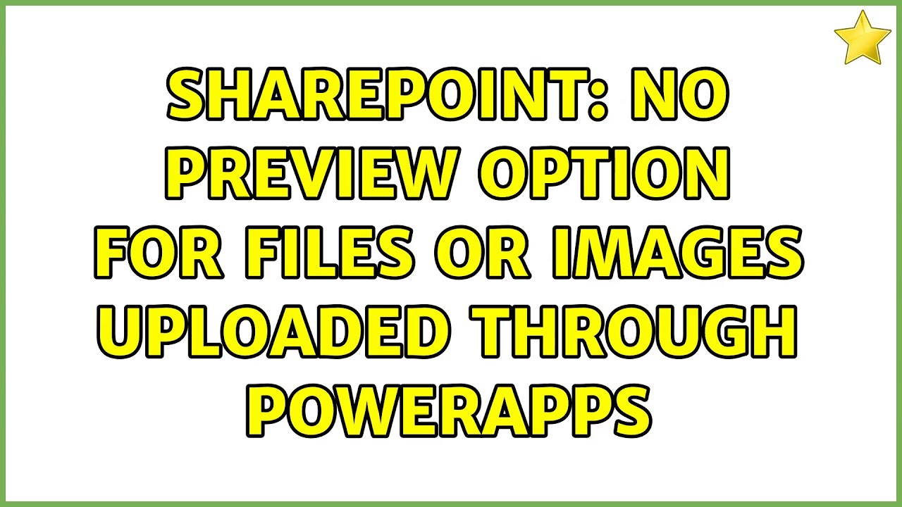 Sharepoint: No preview option for files or images uploaded through ...
