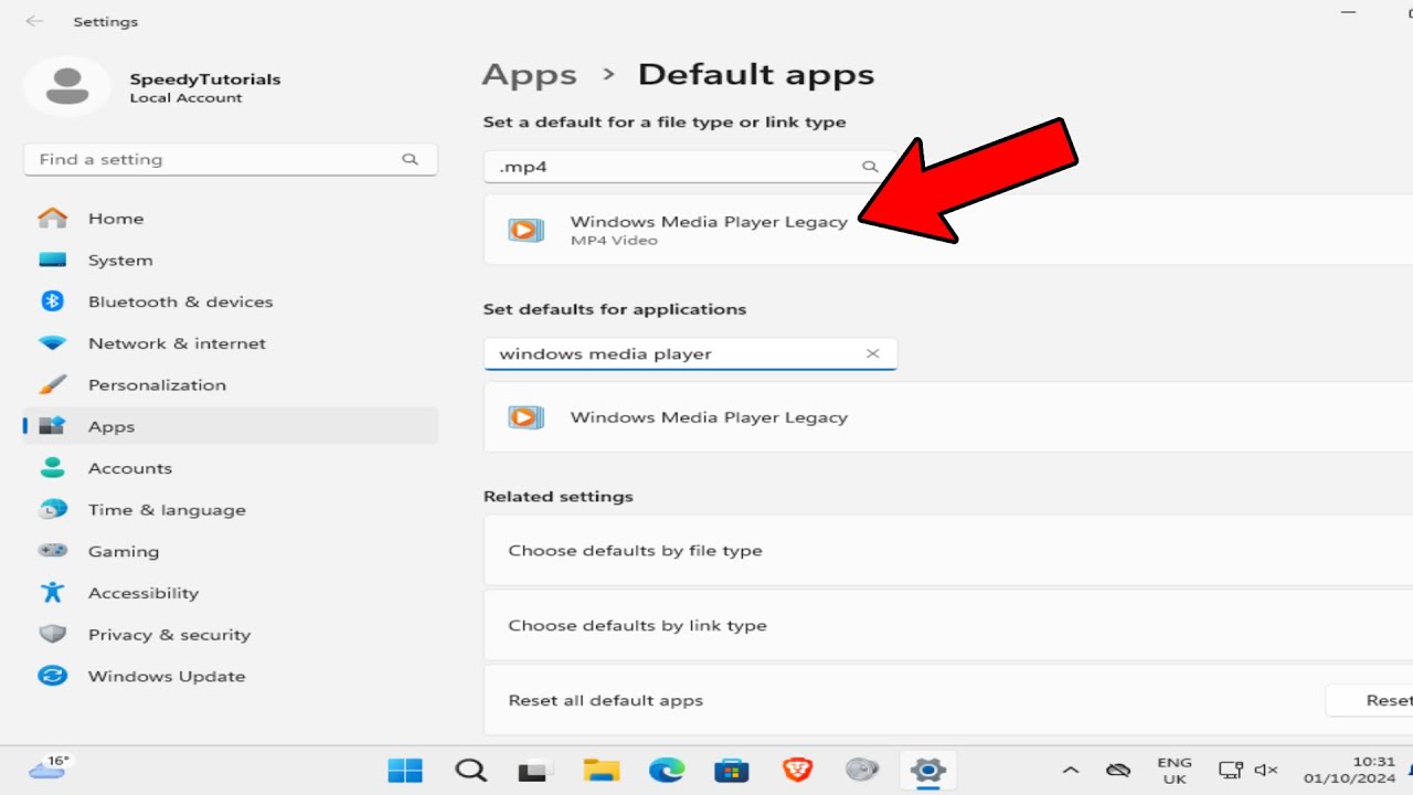 How To Make Windows Media Player Default Application - YouTube