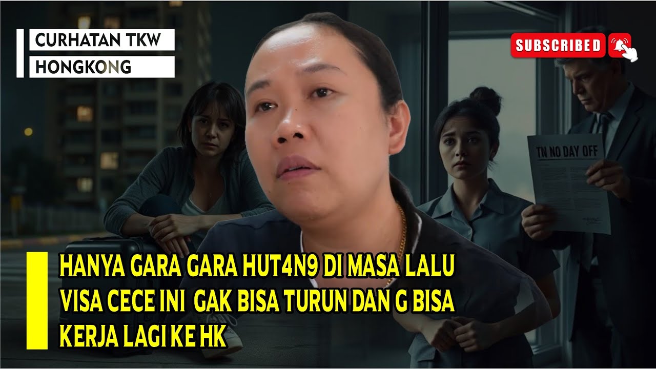 HANYA GARA GARA HUT4N9 DI MASA LALU VISA CECE INI GAK BISA TURUN DAN G BISA KERJA LAGI KE HK ...