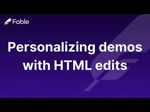How to edit demos using Fable - Personalize by editing on screen ...