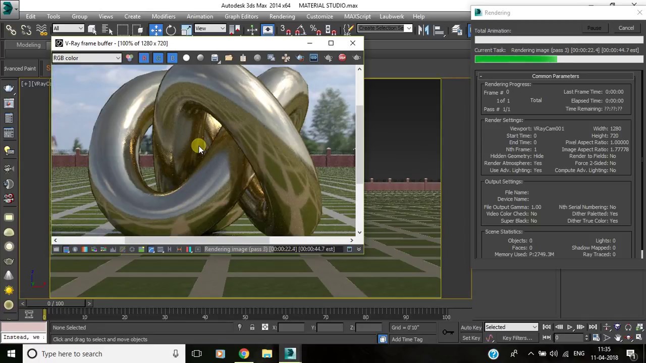 bronze material in 3ds max vray - YouTube