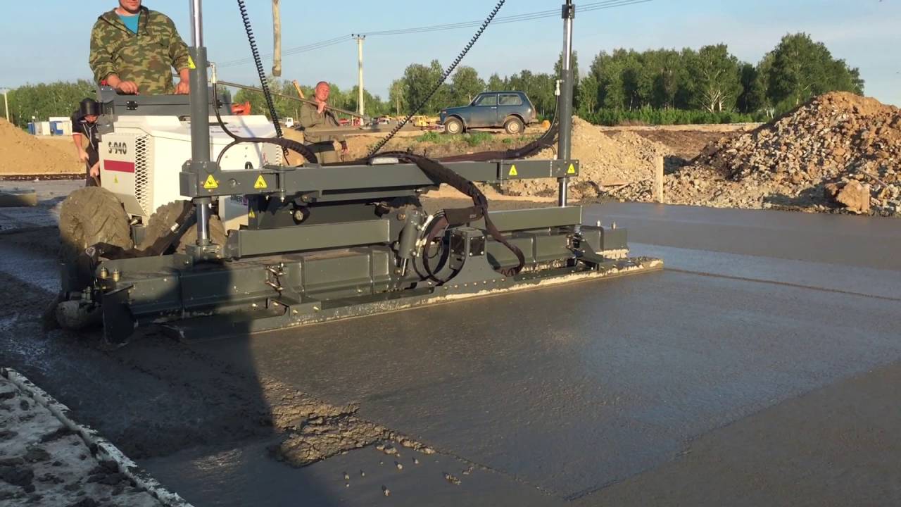 Somero S-940 Laser Screed - уже в России!!! - YouTube