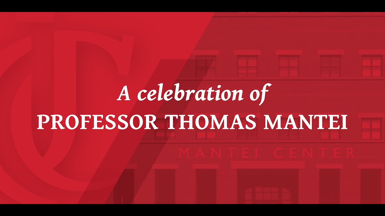 A Celebration of Professor Thomas Mantei - YouTube