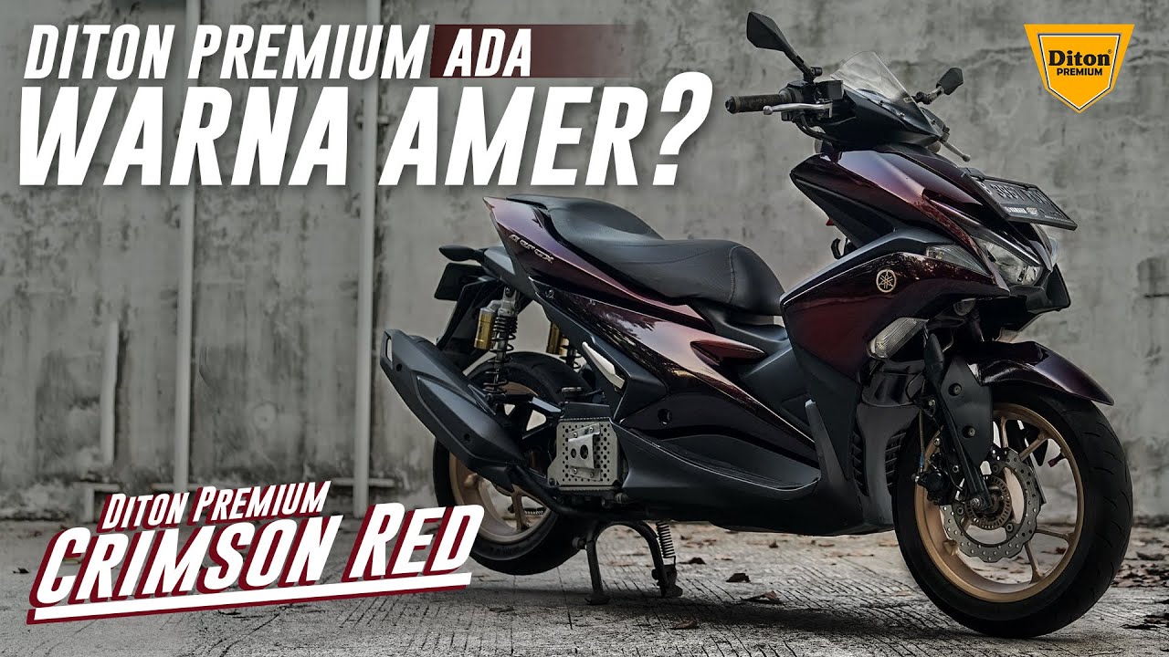 TUTORIAL REPAINT WARNA AMER PAKAI CAT SEMPROT - CRIMSON RED DITON ...