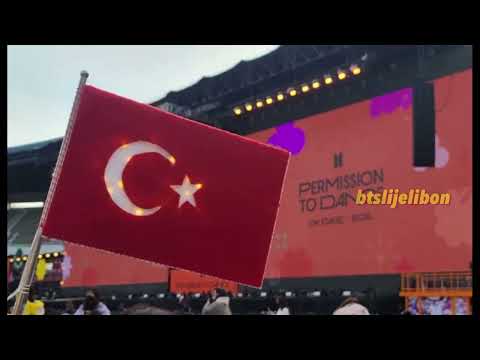 BTS konserinde TÜRK BAYRAĞI!! Konser izleme linki