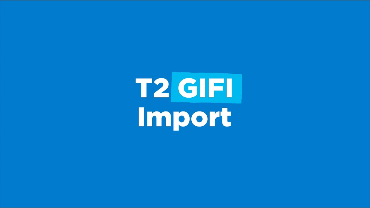 T2 GIFI Import - YouTube