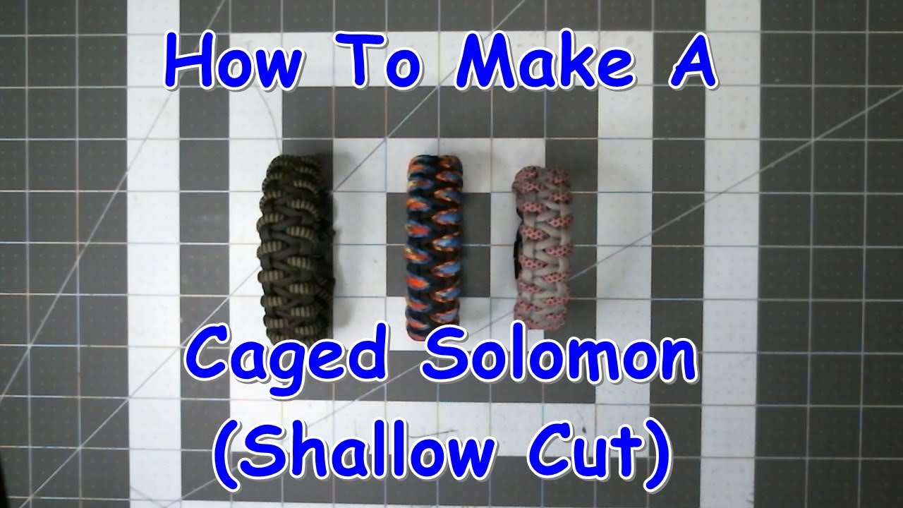 How To Make A Caged Solomon (Shallow Cut) - YouTube